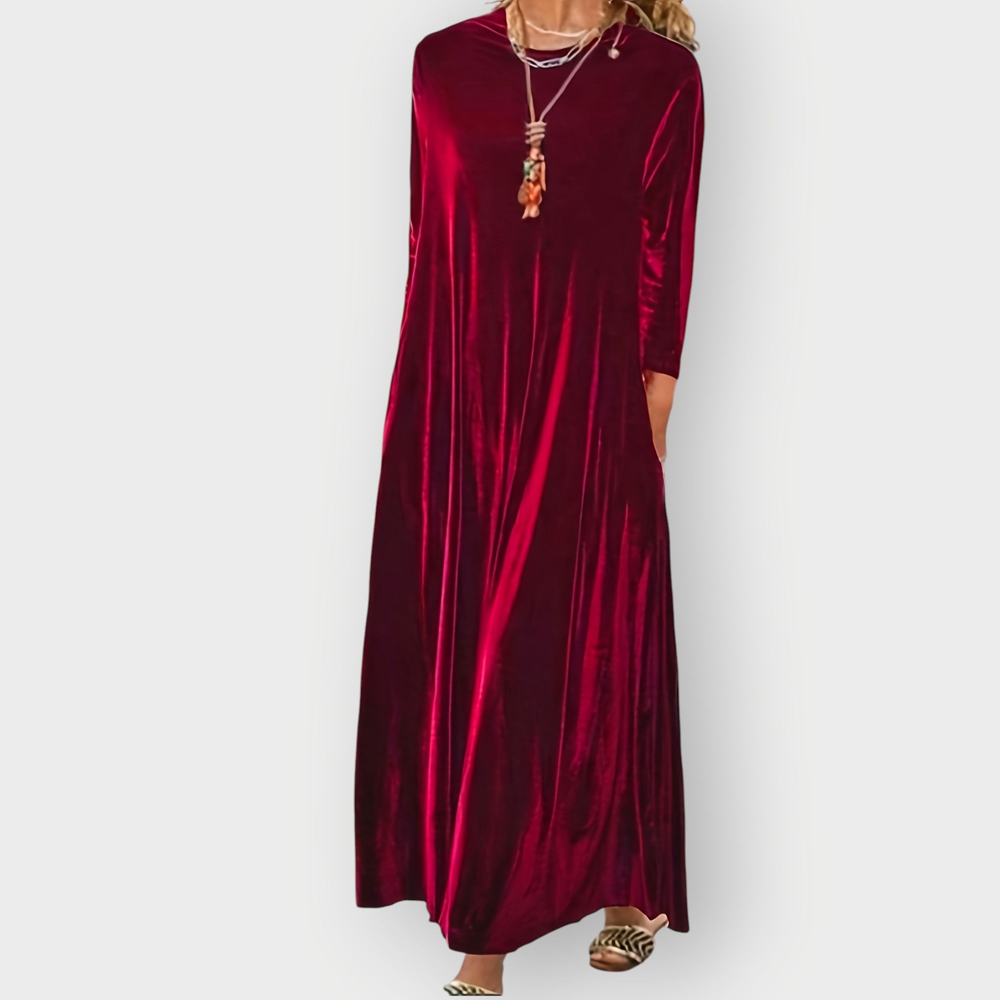 Nessa - Luxe Velvet Flow Maxi Dress – Nancy & Ruth