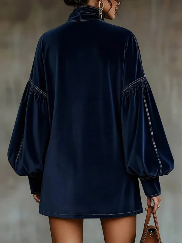 Orlissea - Elegant Velvet Mini Dress – Nancy & Ruth