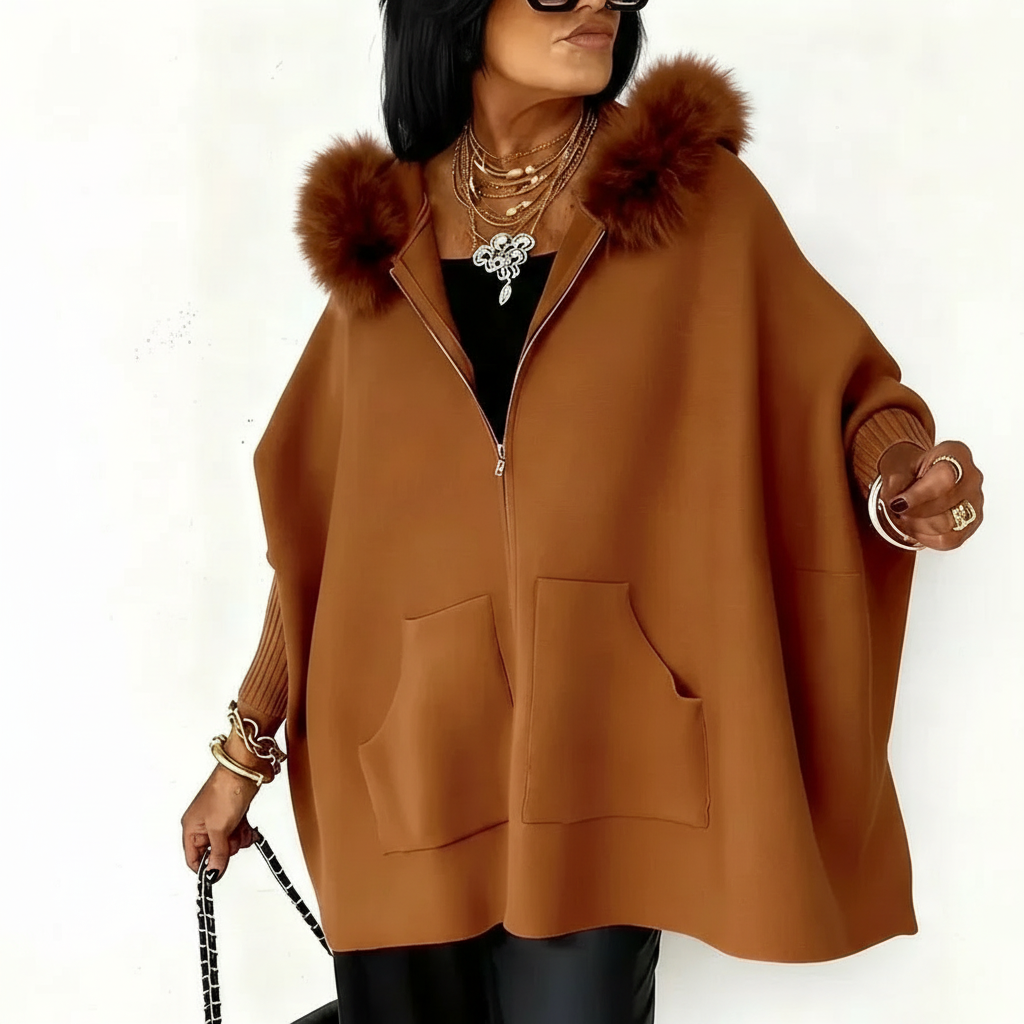 Irene - Relaxed Hooded Cape – Nancy & Ruth