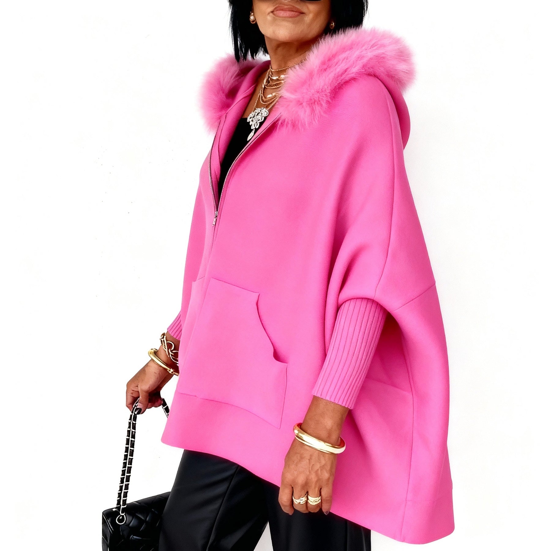 Irene - Relaxed Hooded Cape – Nancy & Ruth